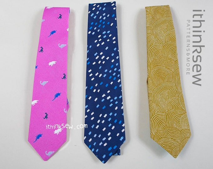 Melvin Necktie PDF Sewing Pattern With Video Instruction - Etsy
