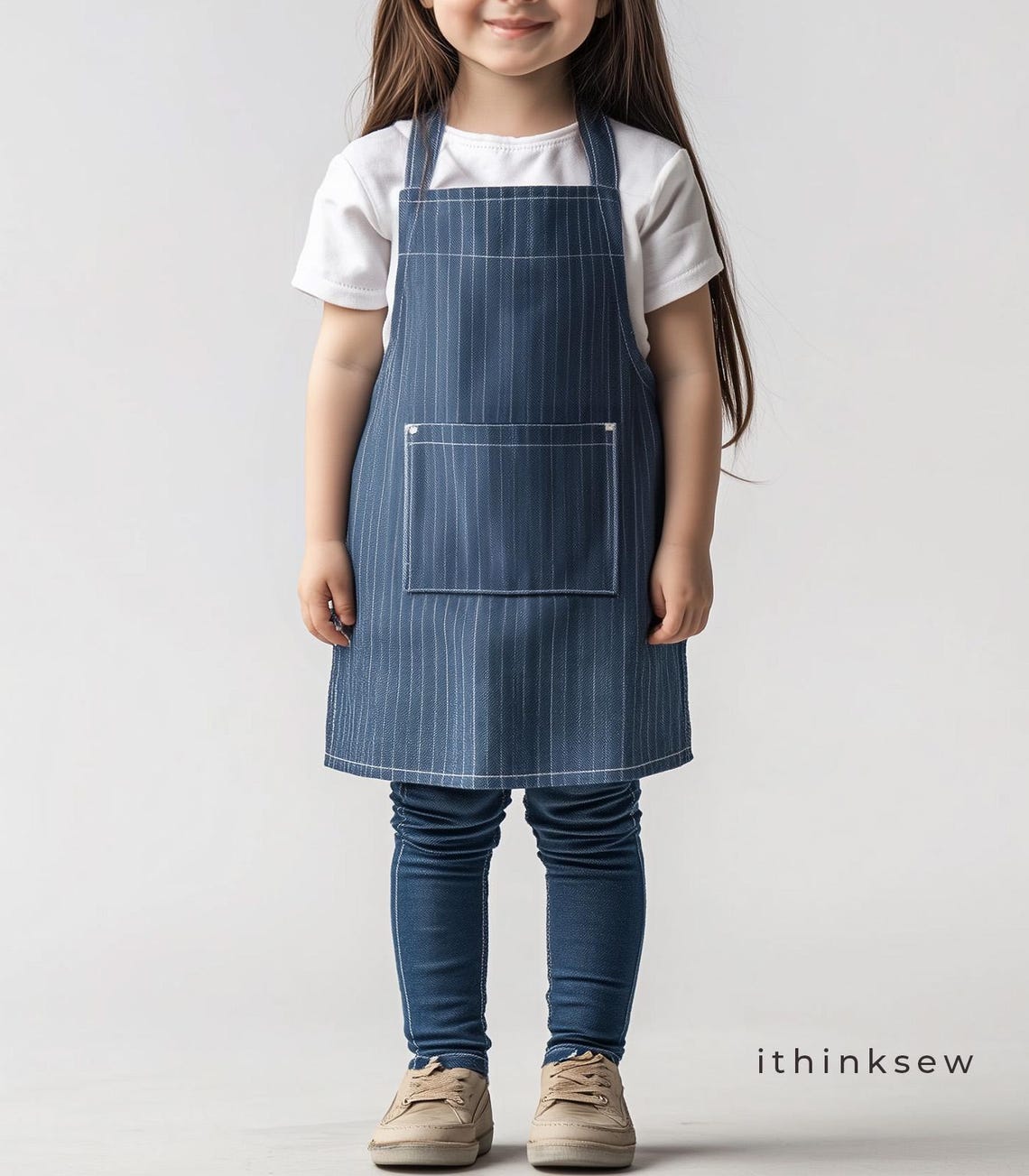 3 Styles Mina Kid's Apron PDF Sewing Pattern (4 Sizes) - Etsy