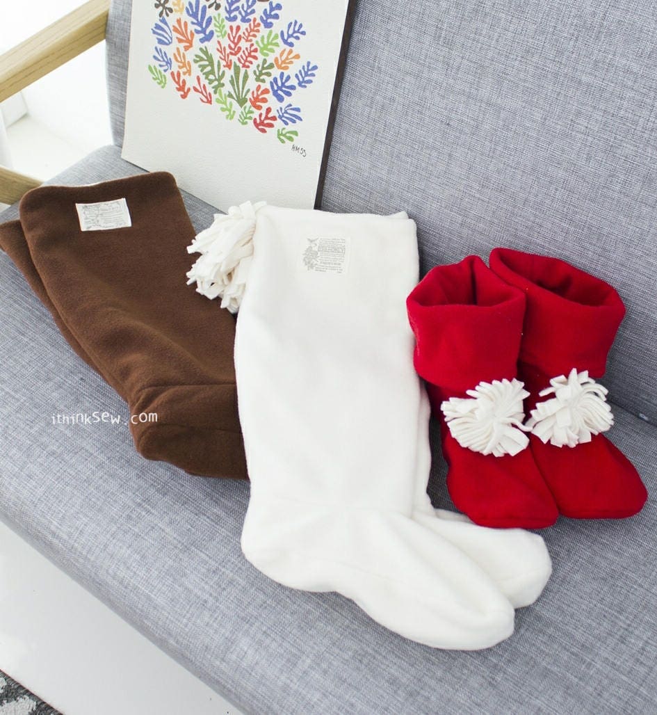 Women Fleece Boots PDF Sewing Pattern US size 5-10 | Etsy
