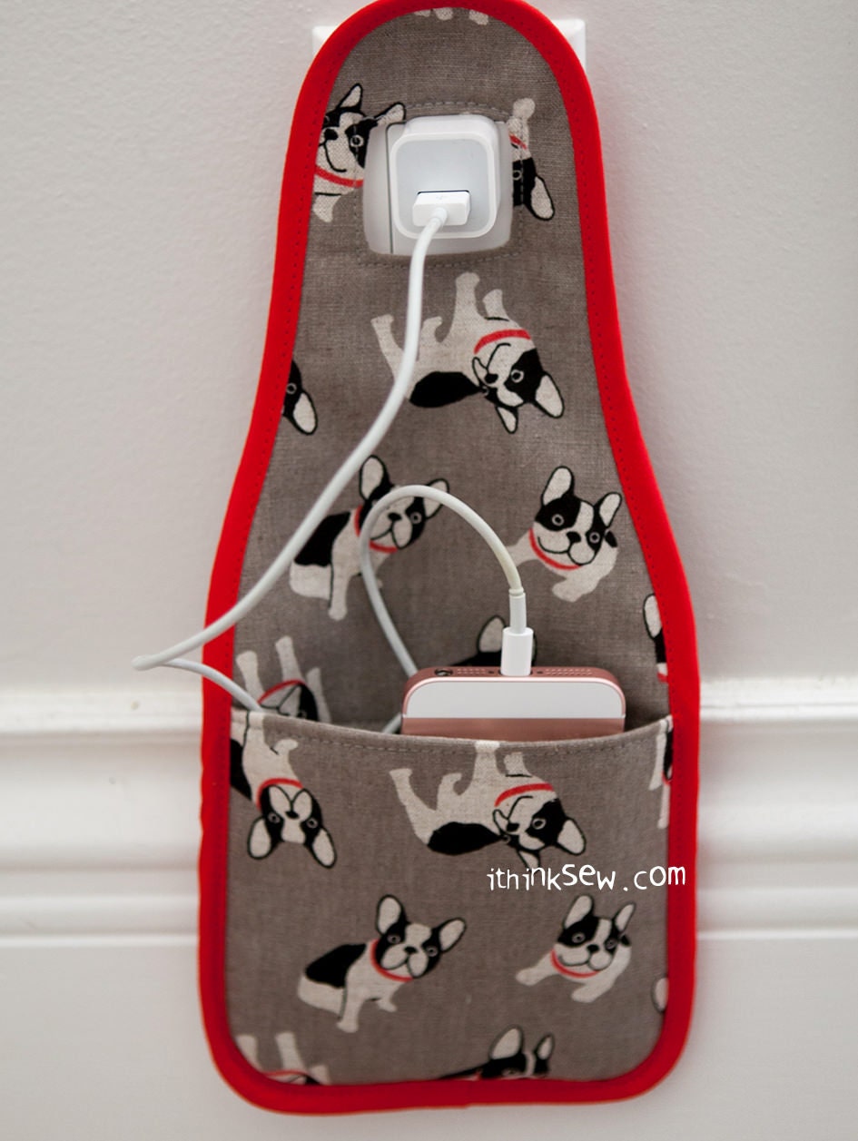 Phone Charger Holder PDF Sewing Pattern - Etsy