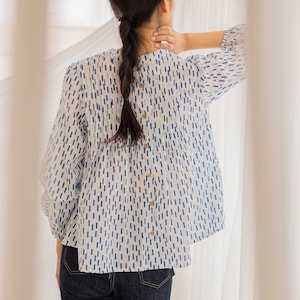 Belle Pintuck Blouse PDF Sewing Pattern - 4 Kinds of Paper (A4, US ...