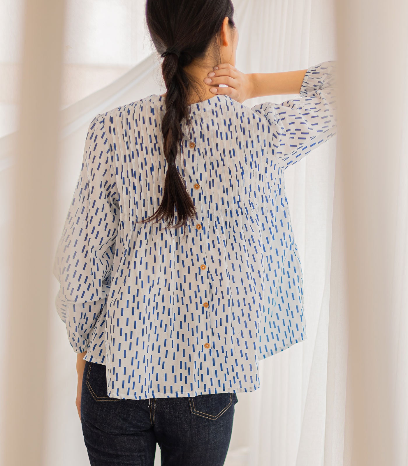 Belle Pintuck Blouse PDF Sewing Pattern - 4 Kinds of Paper (A4, US ...
