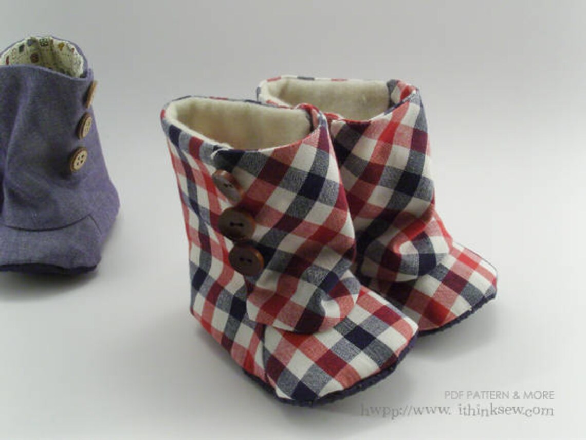 Toddler 3 Button Boots PDF Sewing Pattern Size 567 - Etsy