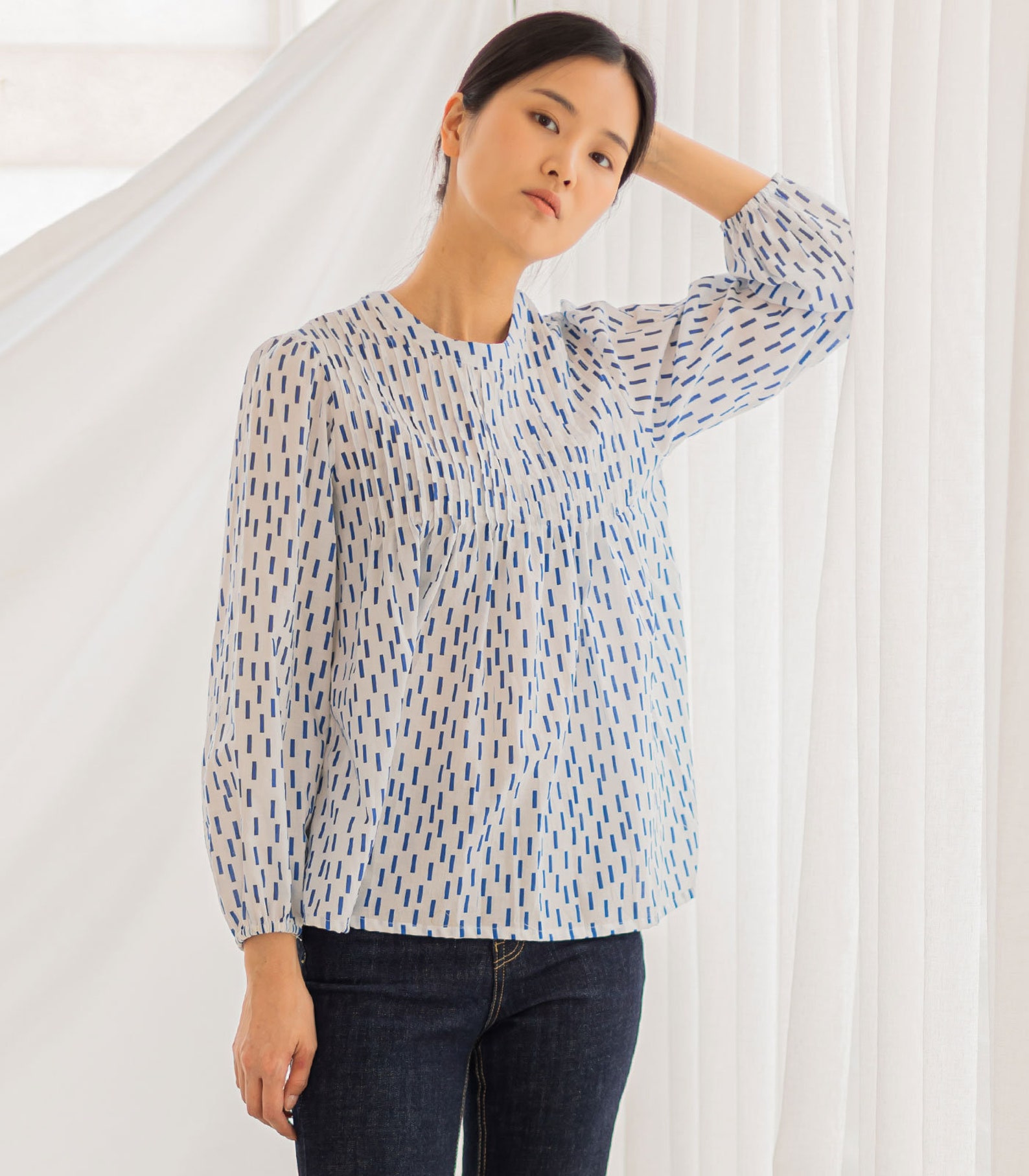 Belle Pintuck Blouse PDF Sewing Pattern - 4 Kinds of Paper (A4, US ...