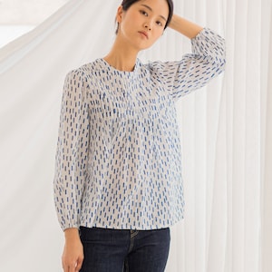 Belle Pintuck Blouse PDF Sewing Pattern - 4 Kinds of Paper (A4, US ...