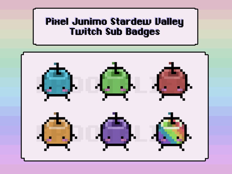 Twitch Sub Badges Package | Stardew Valley Junimo Pixel Charecters ...