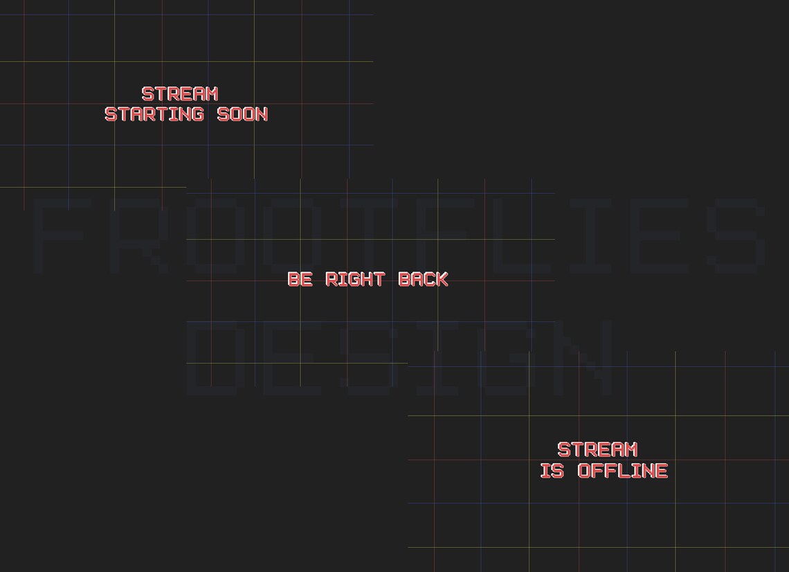 RGB Neon Kidcore Twitch Overlay Package ANIMATED [CUSTOMIZEABLE] - Etsy