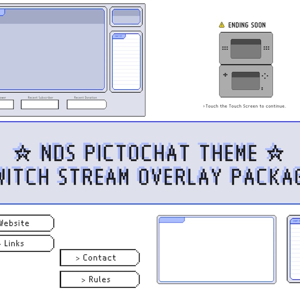 Nintendo 3ds Twitch Overlay - Etsy UK