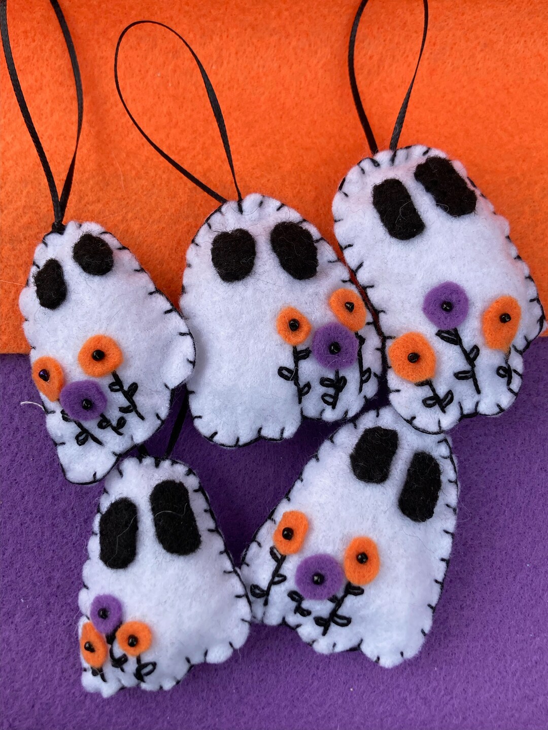 Felt Ghost Ornament - Etsy