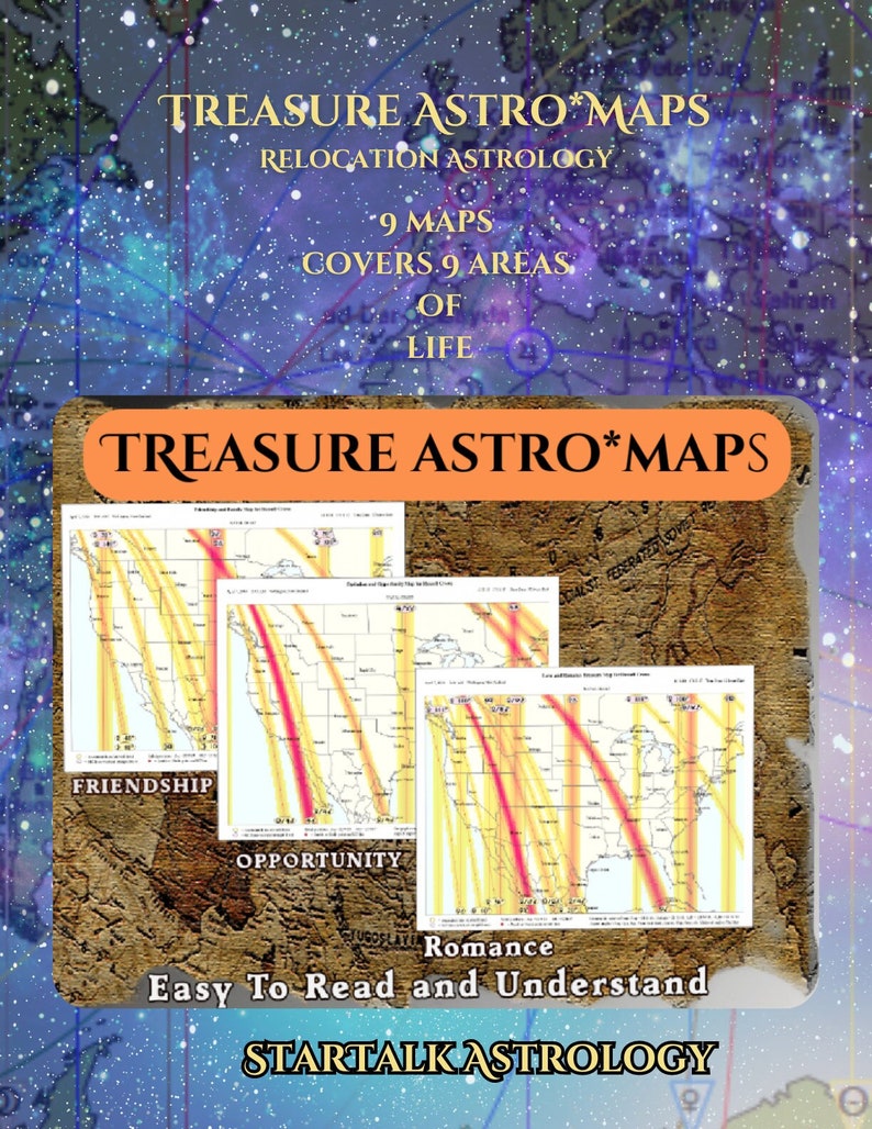 Treasure Astromaps 9 Maps Covering 9 Areas of Life. UNITED STATES ONLY ...