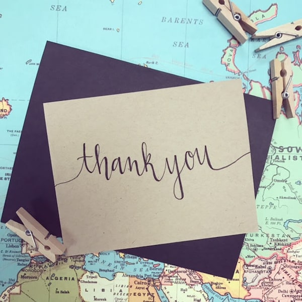 Handwritten Thank You Cards - Etsy