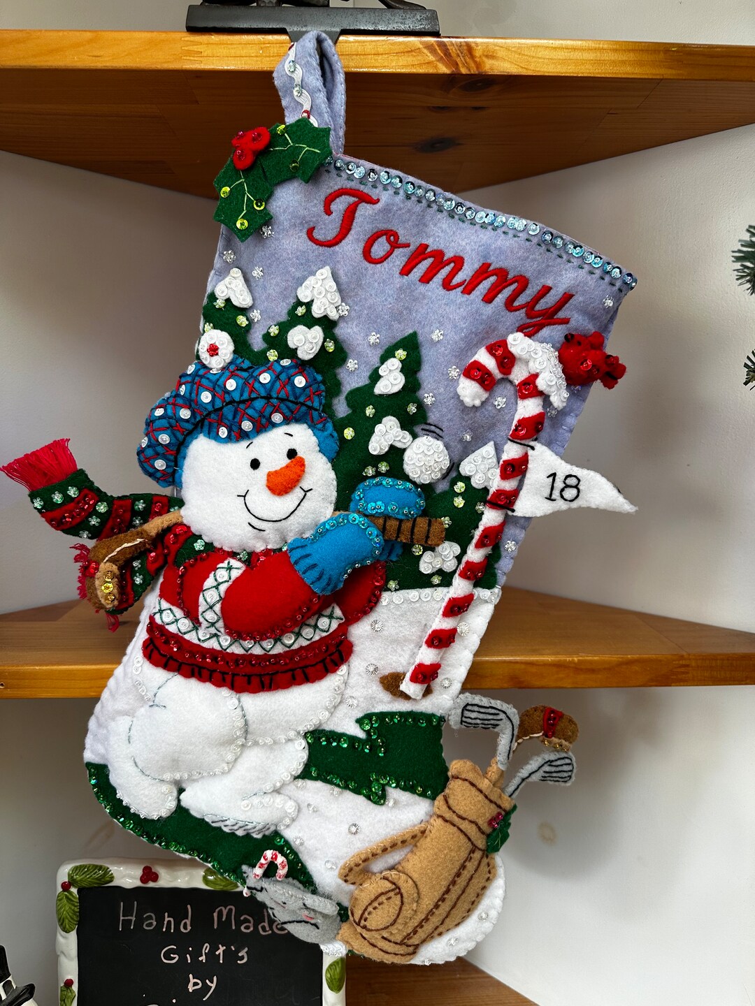 Bucilla Golfing Snowman Christmas Stocking **** 2025 Pre Order **** - Etsy