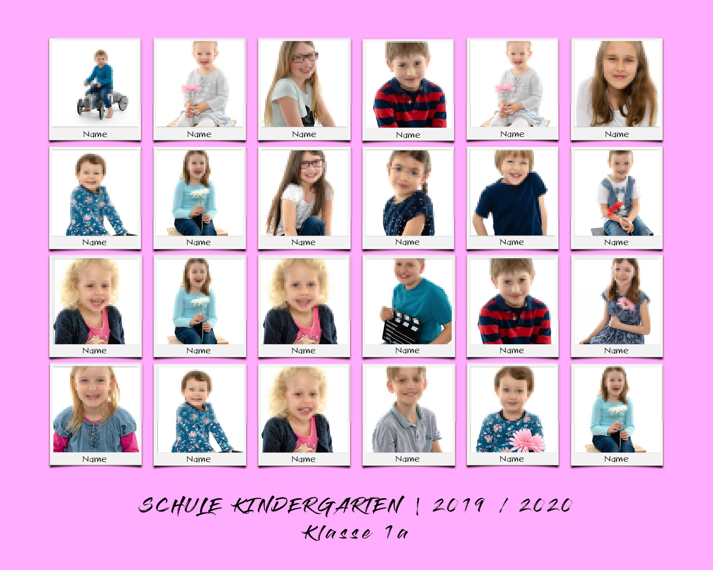 Custom Class Photo Collage Template School Kindergarten Classroom ...