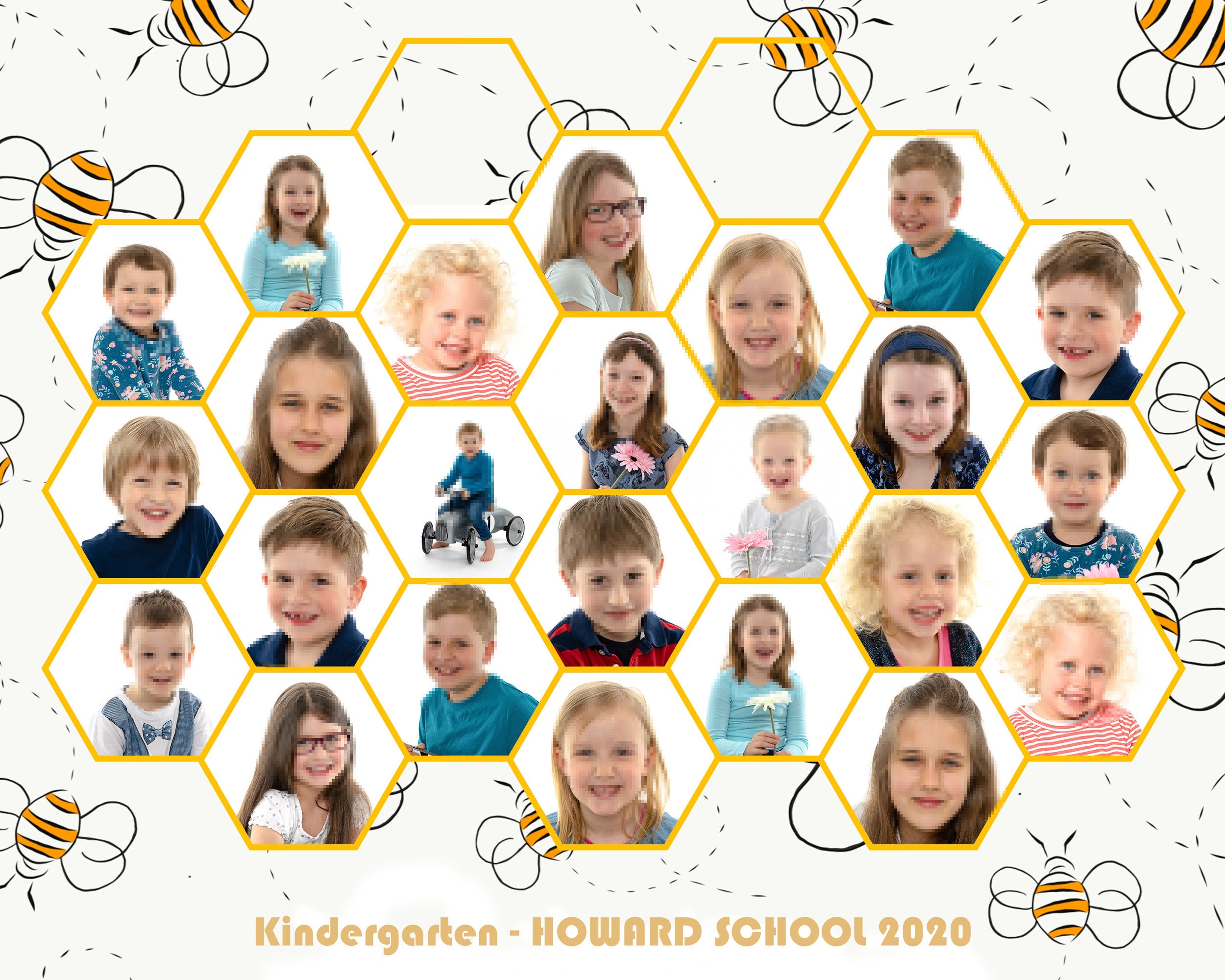 2 Custom Class Photo Collage Template for School Kindergarten Classroom ...