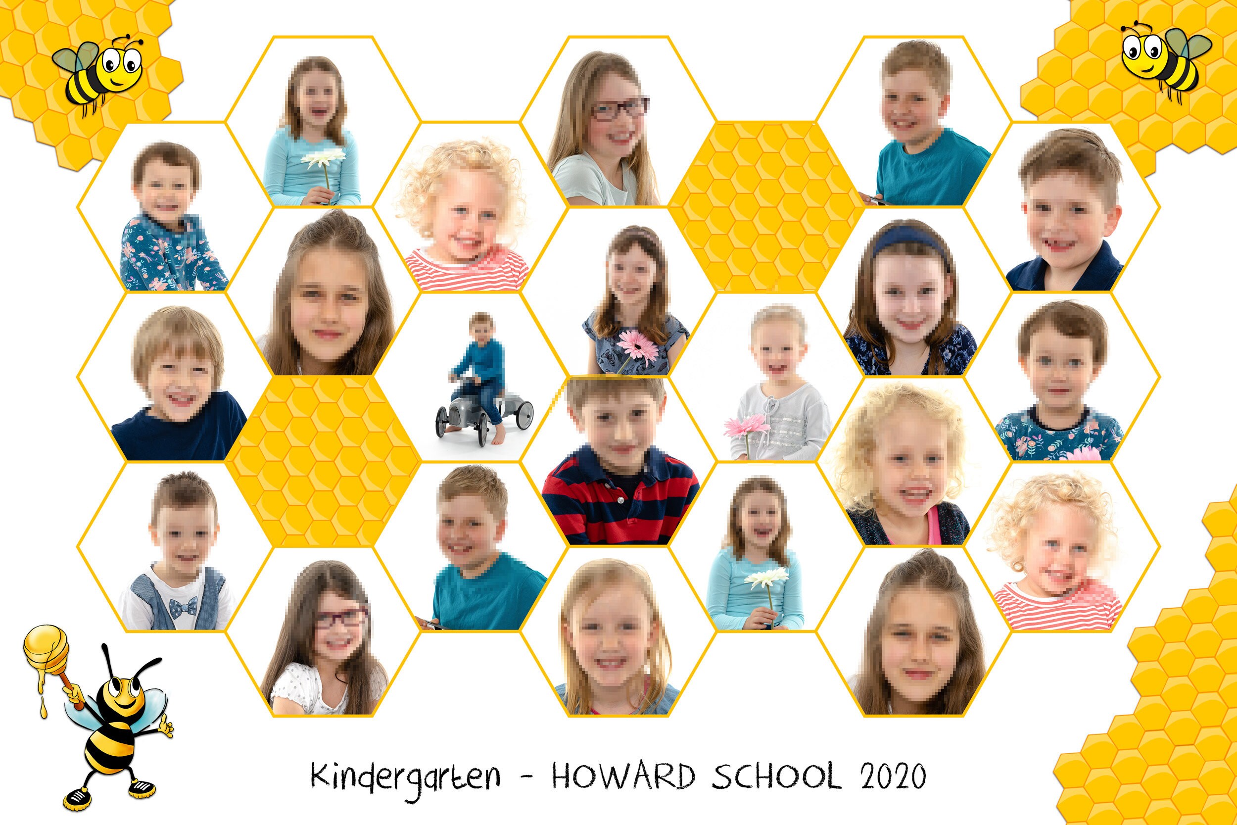 2 Custom Class Photo Collage Template for School Kindergarten Classroom ...