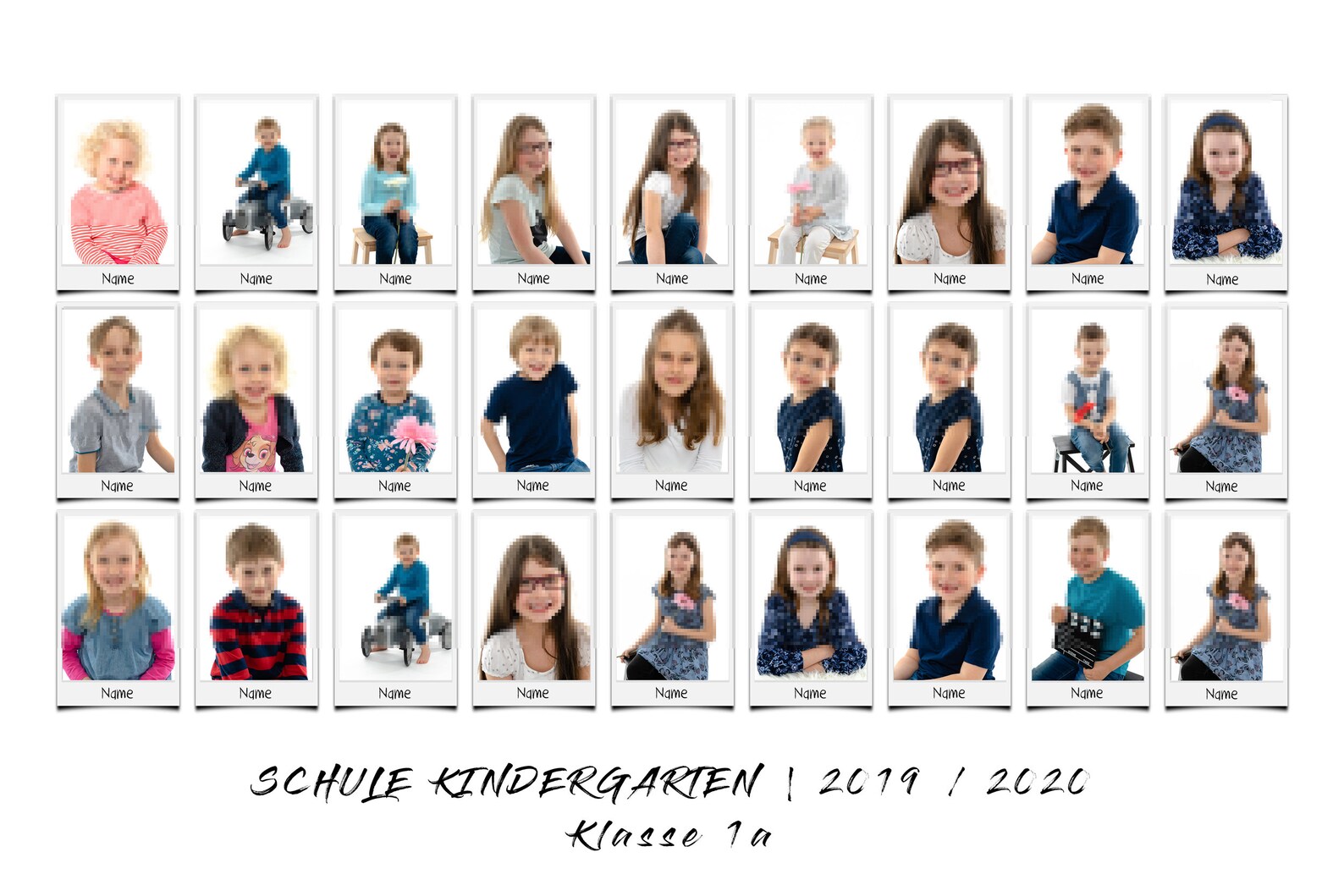 Custom Class Photo Collage Template School Kindergarten Classroom ...
