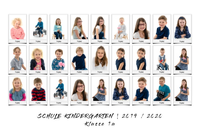 Custom Class Photo Collage Template School Kindergarten Classroom ...