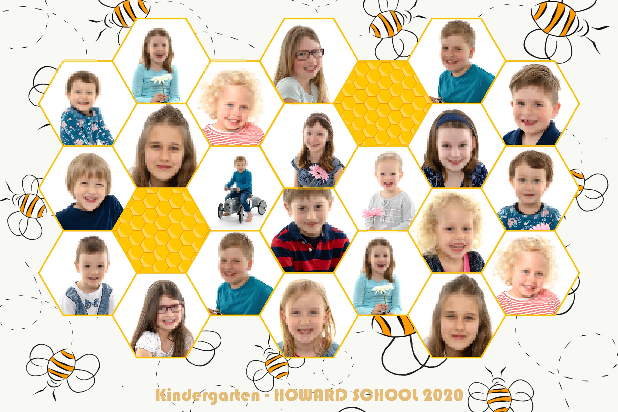 2 Custom Class Photo Collage Template for School Kindergarten Classroom ...