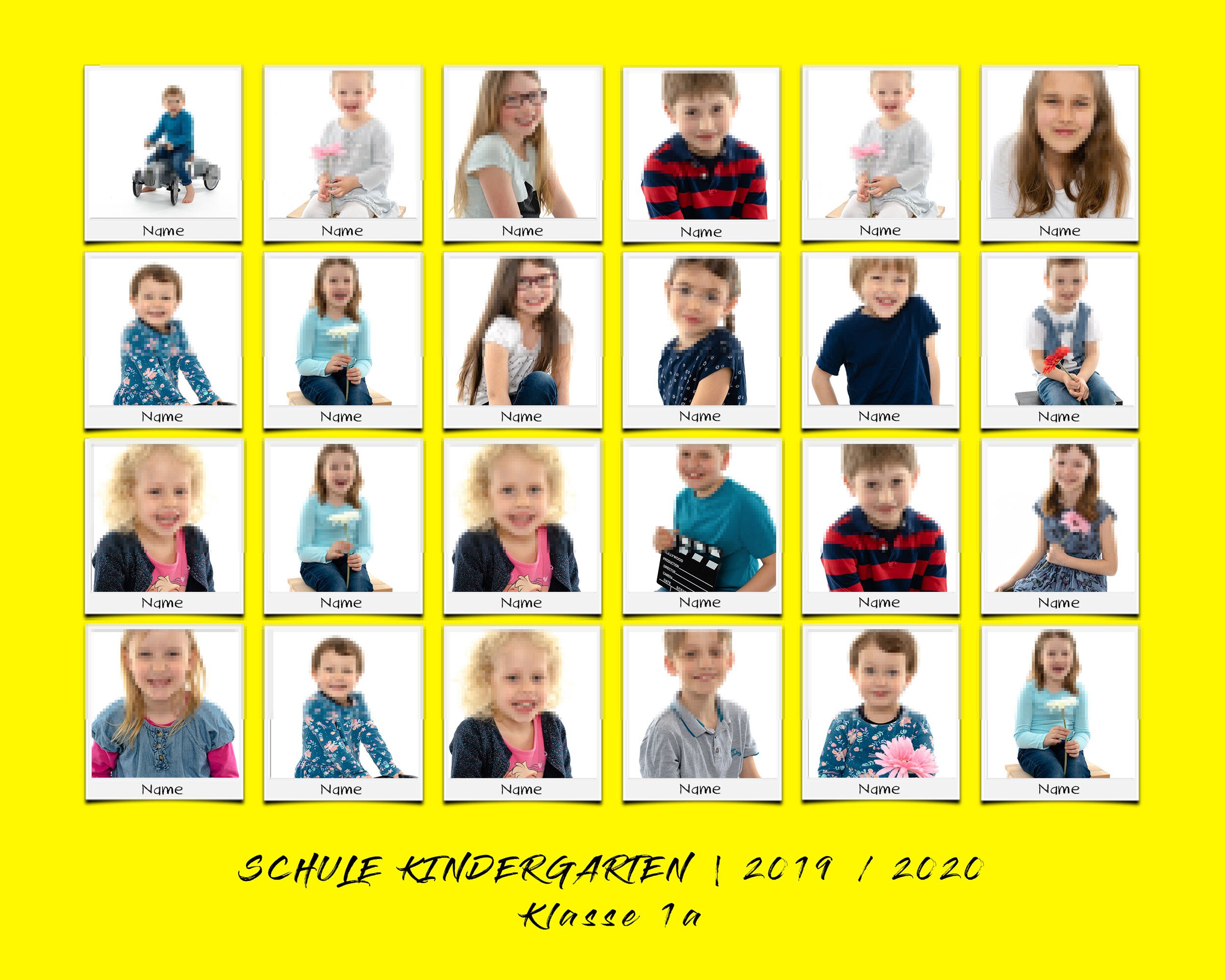 Custom Class Photo Collage Template School Kindergarten Classroom ...