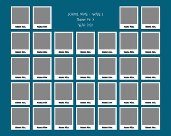 Custom Class Photo Collage Template School Kindergarten Classroom ...
