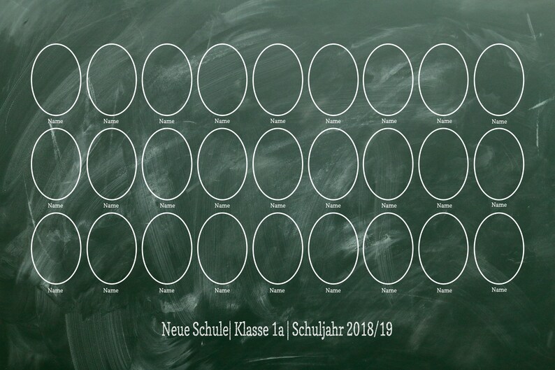 Custom Class Photo Collage Template for School Kindergarten Classroom ...