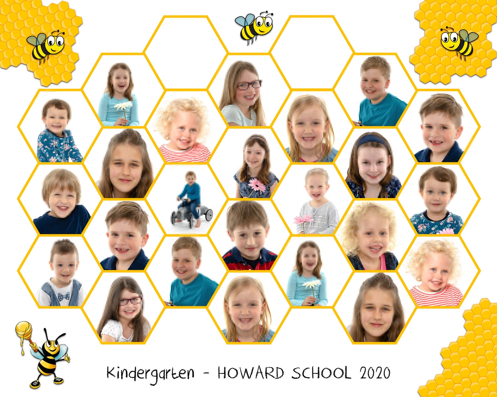2 Custom Class Photo Collage Template for School Kindergarten Classroom ...