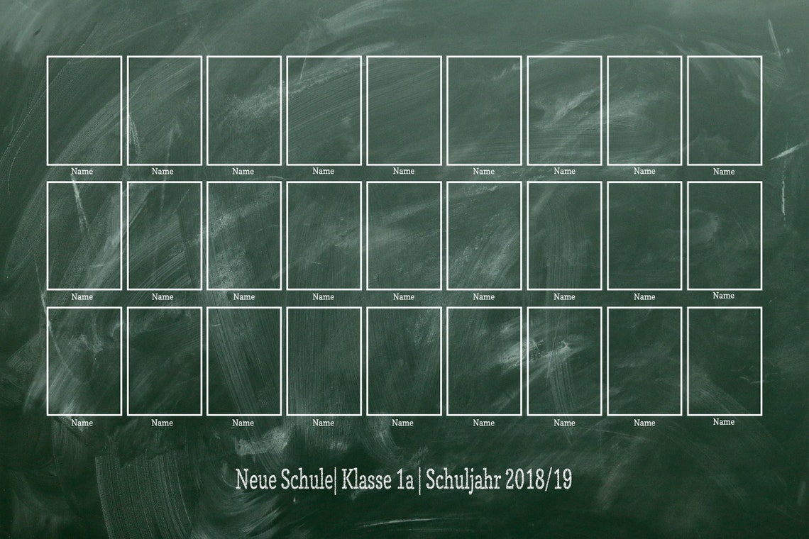 Custom Class Photo Collage Template for School Kindergarten Classroom ...