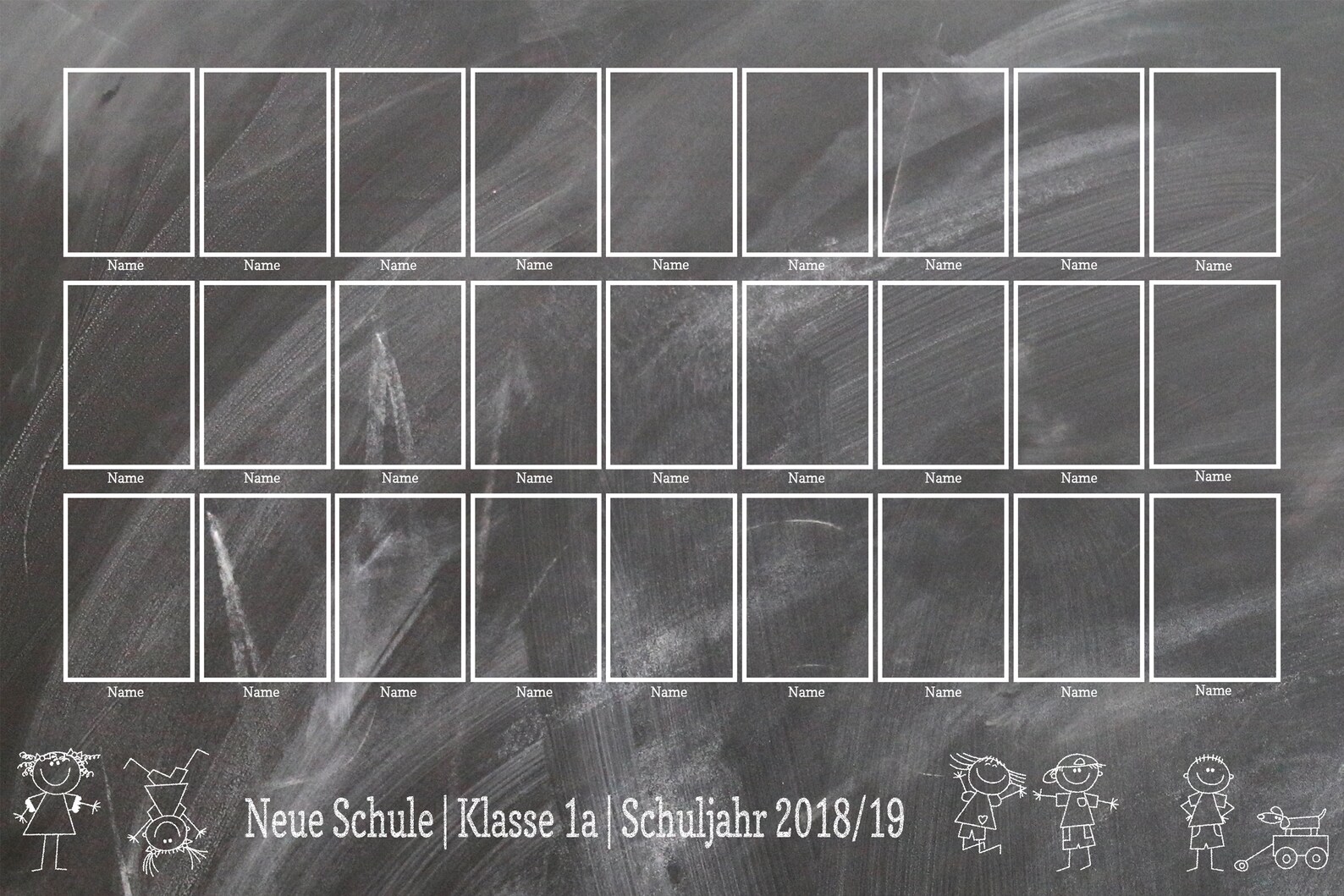 Custom Class Photo Collage Template for School Kindergarten Classroom ...