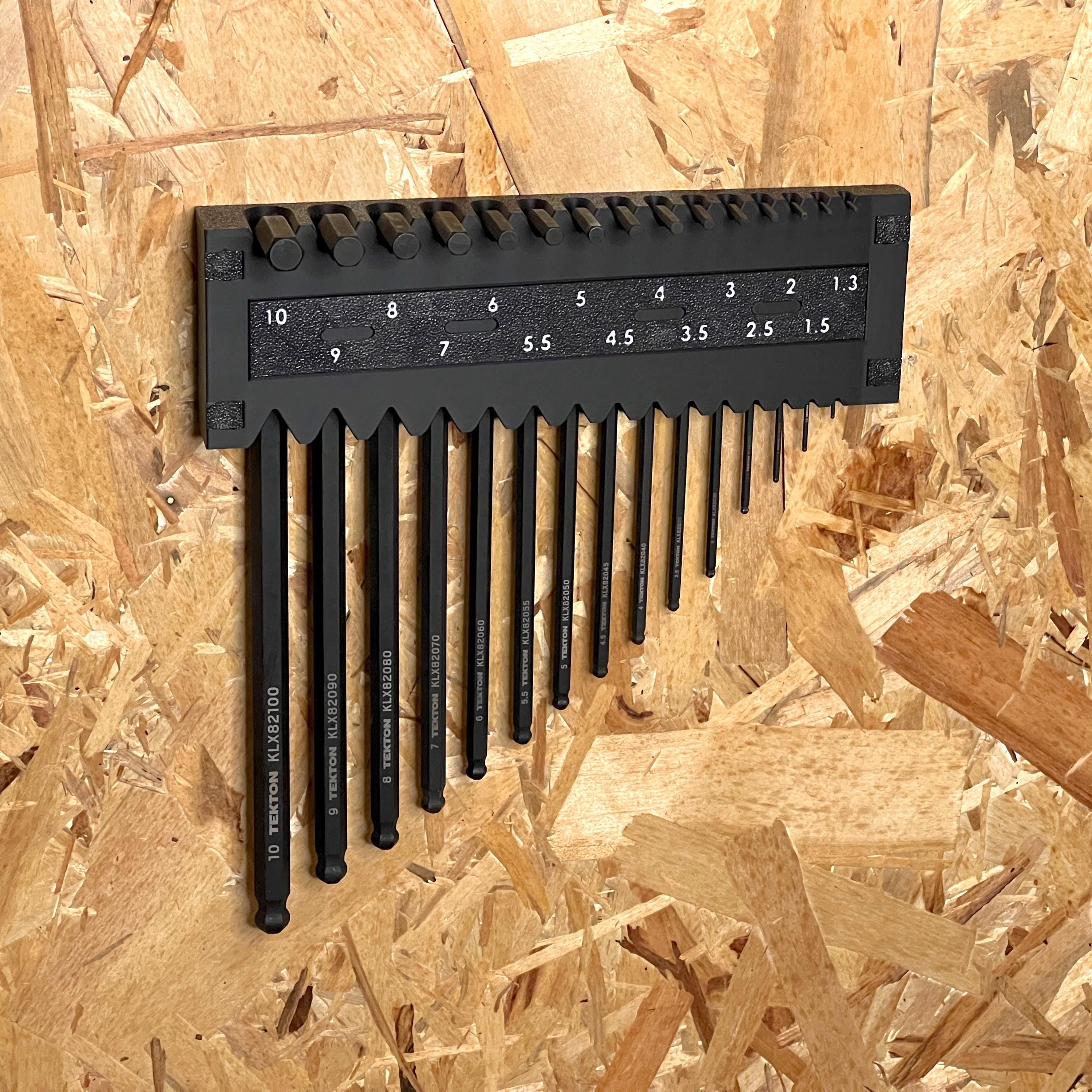 Allen Key / Allen Wrench Wall Mount Storage Organizer / Holder Metric 1 ...