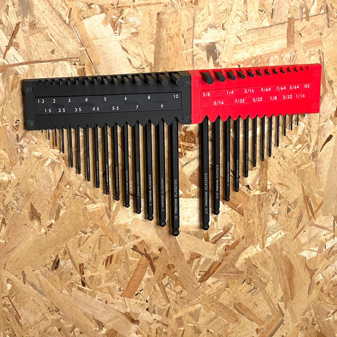 Allen Key / Allen Wrench Wall Mount Storage Organizer / Holder SAE and ...