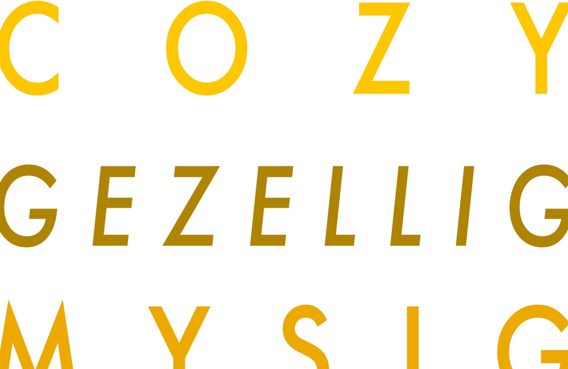 Cozy Word Art Scandinavian Quote Autumn Wall Art Minimal | Etsy