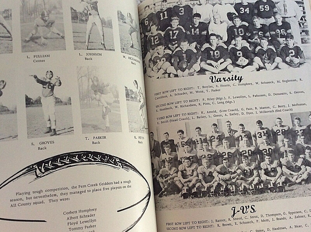 1952 Fern Creek High School Yearbook Tigers Decoupage, Grt Grandma ...