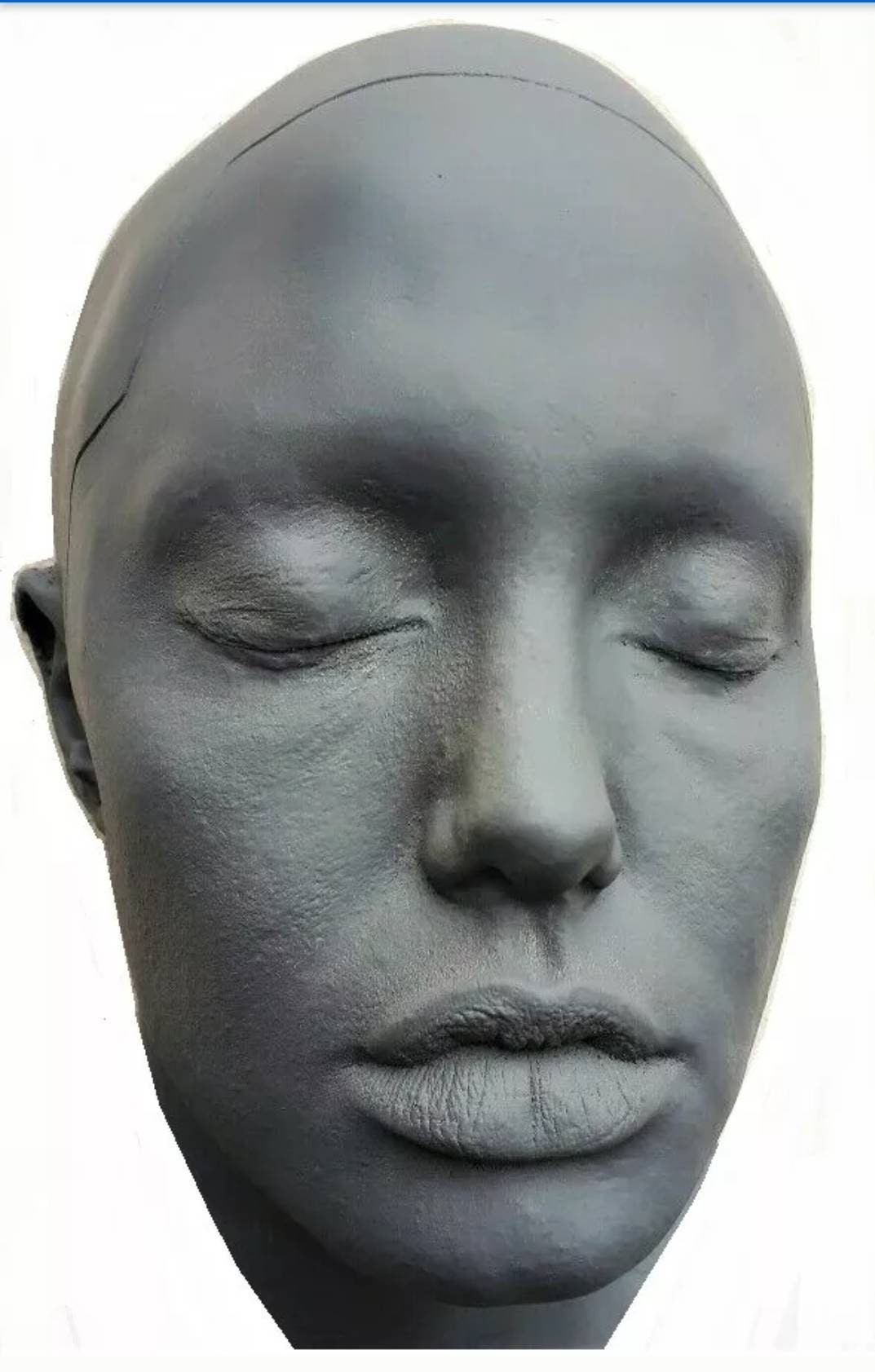 Life Face Cast Of Angelina Jolie In White | Etsy