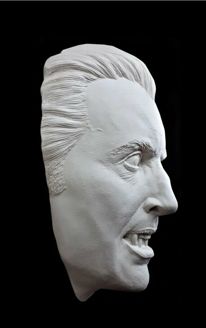 Life Size Face Cast Prop Christopher Lee Dracula White - Etsy