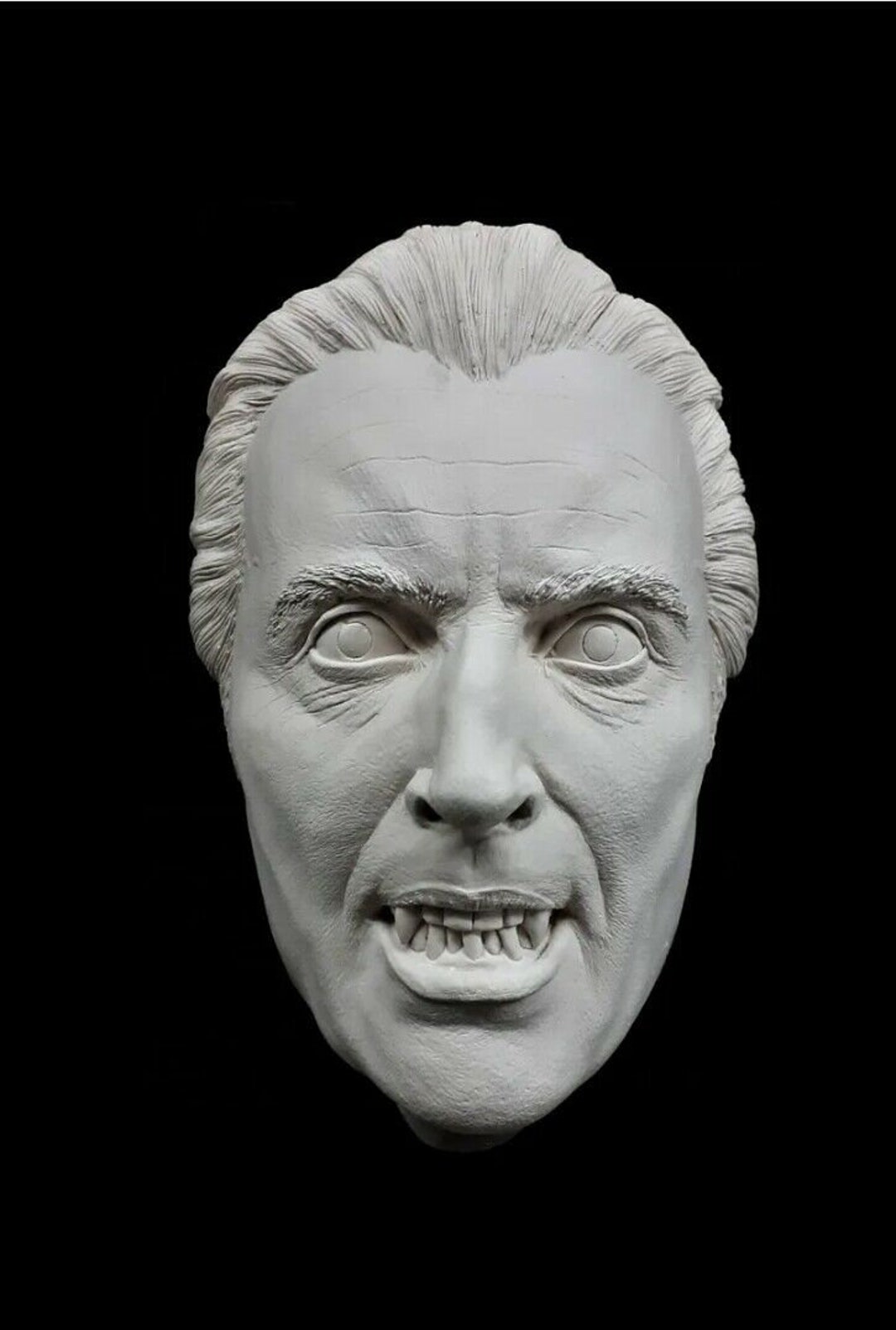 Life Size Face Cast Prop - Christopher Lee - Dracula - White - Etsy