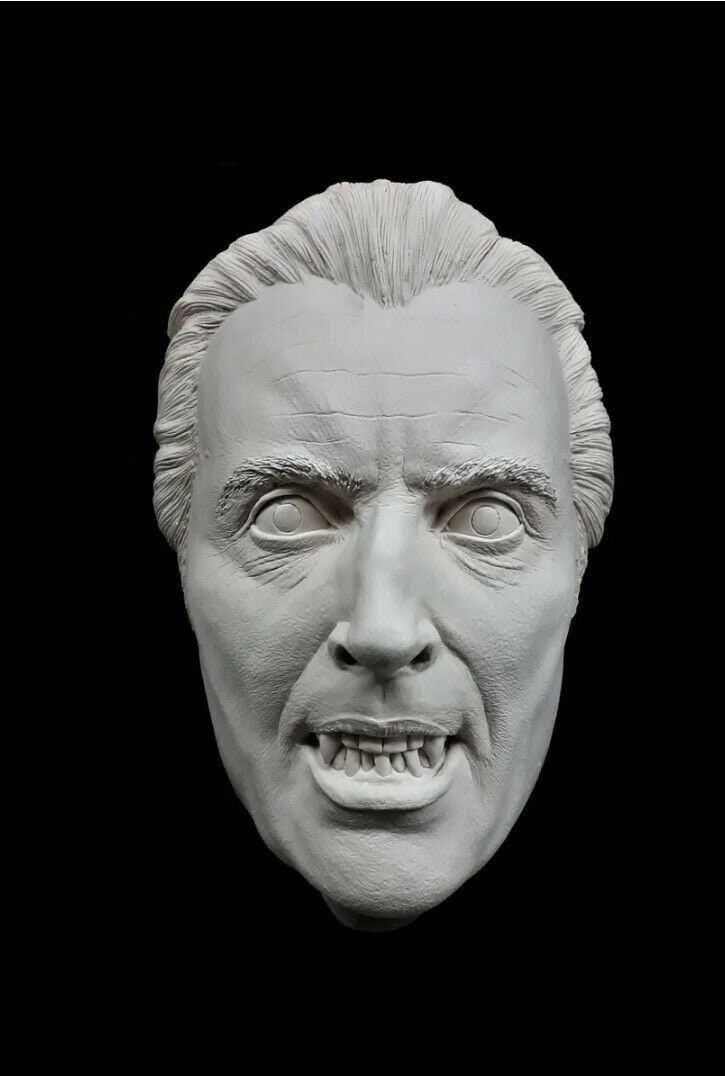Life Size Face Cast Prop Christopher Lee Dracula White - Etsy UK