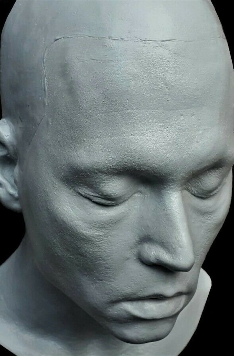 Life Face Cast of Johnny Depp in White - Etsy