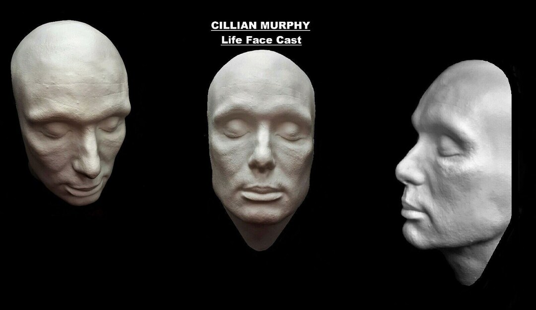 Life Face Cast of Cillian Murphy - White - Etsy