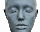 Life Face Cast of Angelina Jolie in White - Etsy