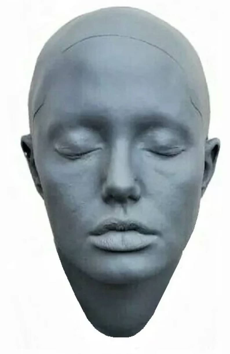 Life Face Cast Of Angelina Jolie In White | Etsy