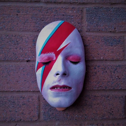Life Face Cast of David Bowie - Etsy