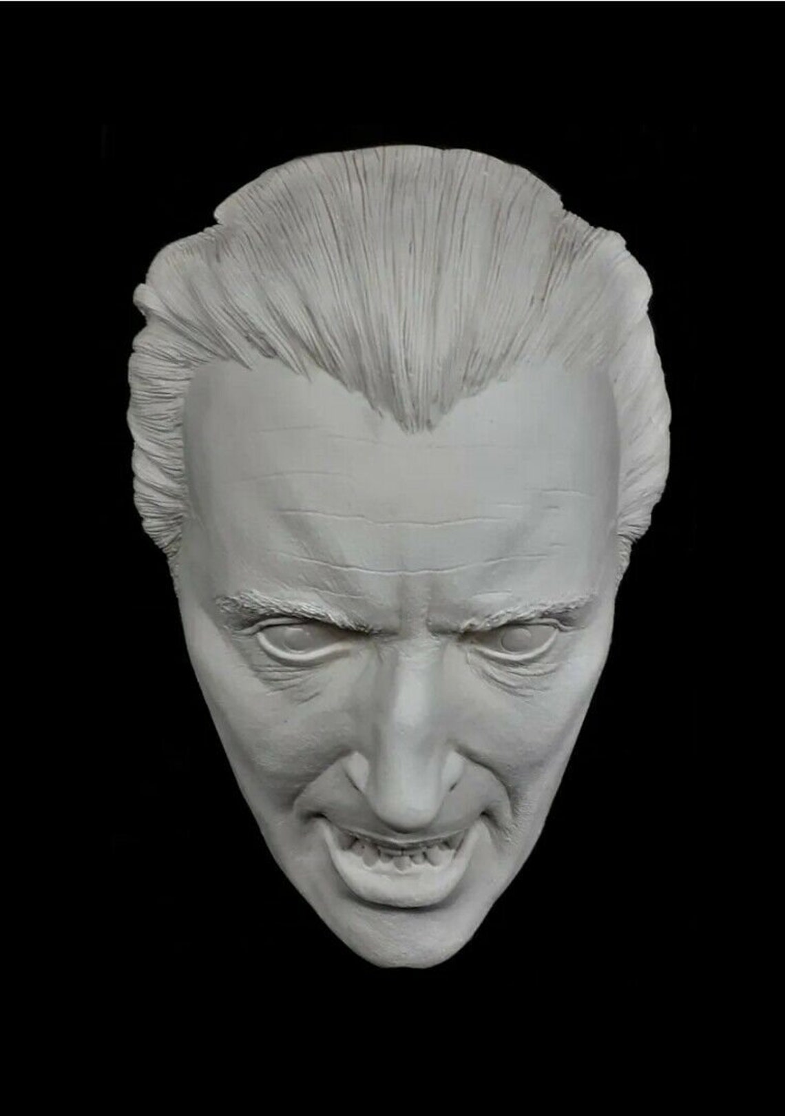 Life Size Face Cast Prop - Christopher Lee - Dracula - White - Etsy UK