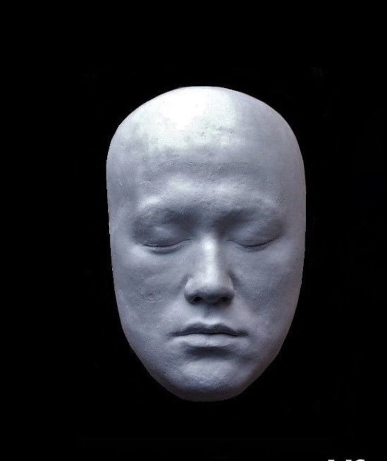 Life Face Cast Of Bruce Lee In White | Etsy
