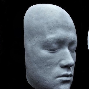 Life Face Cast of Bruce Lee in White - Etsy