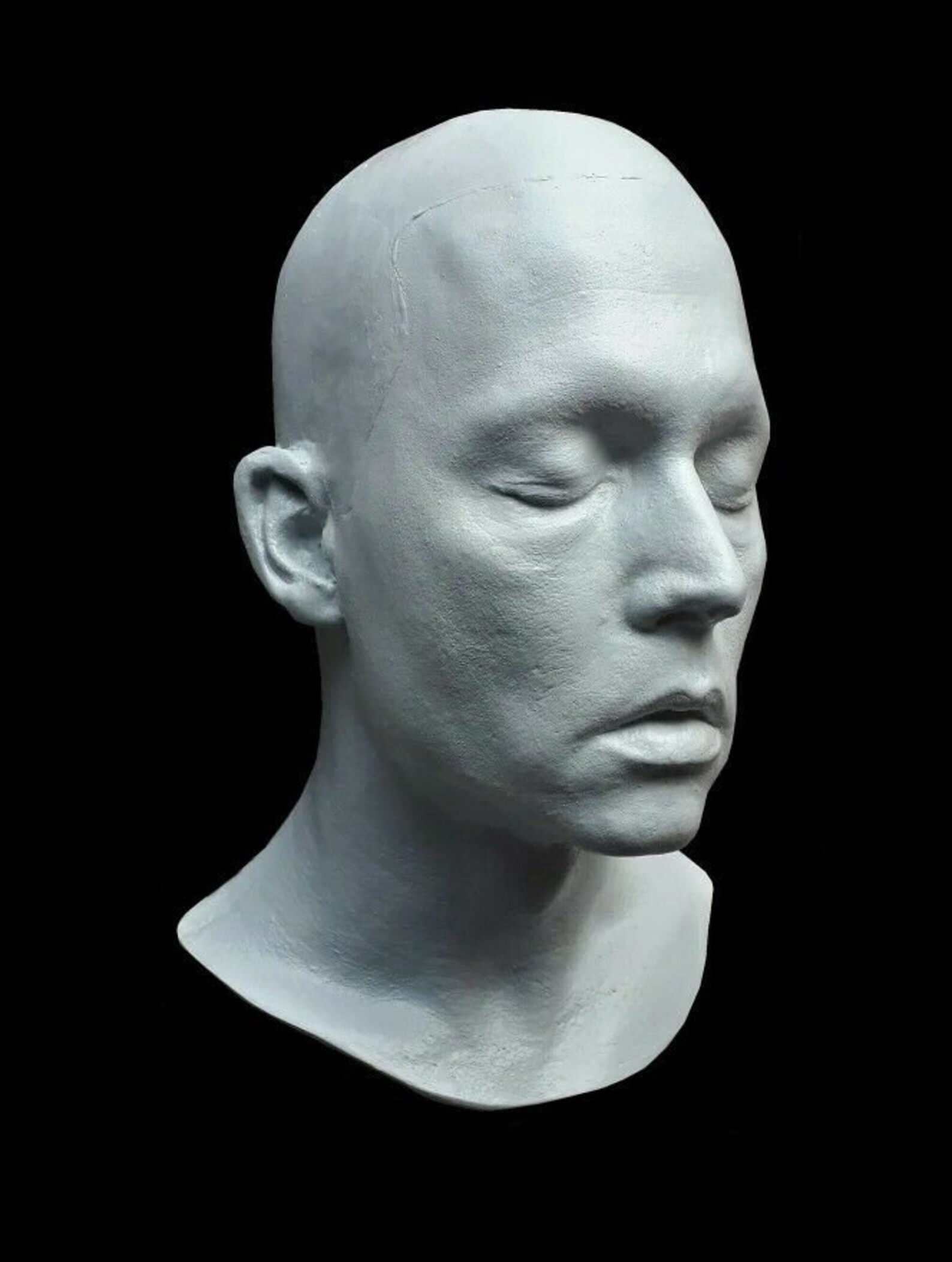 Life Face Cast of Johnny Depp in White - Etsy UK