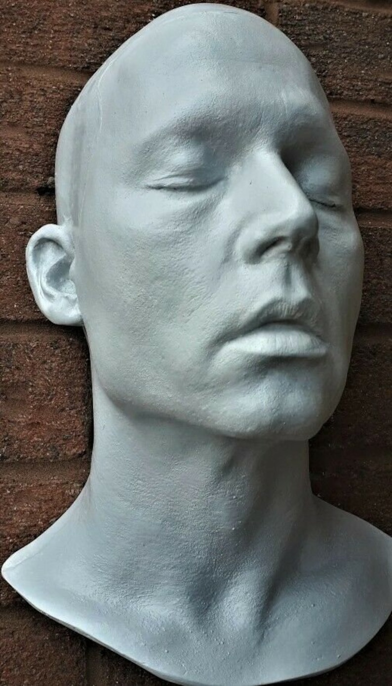 Life Face Cast of Johnny Depp in White - Etsy