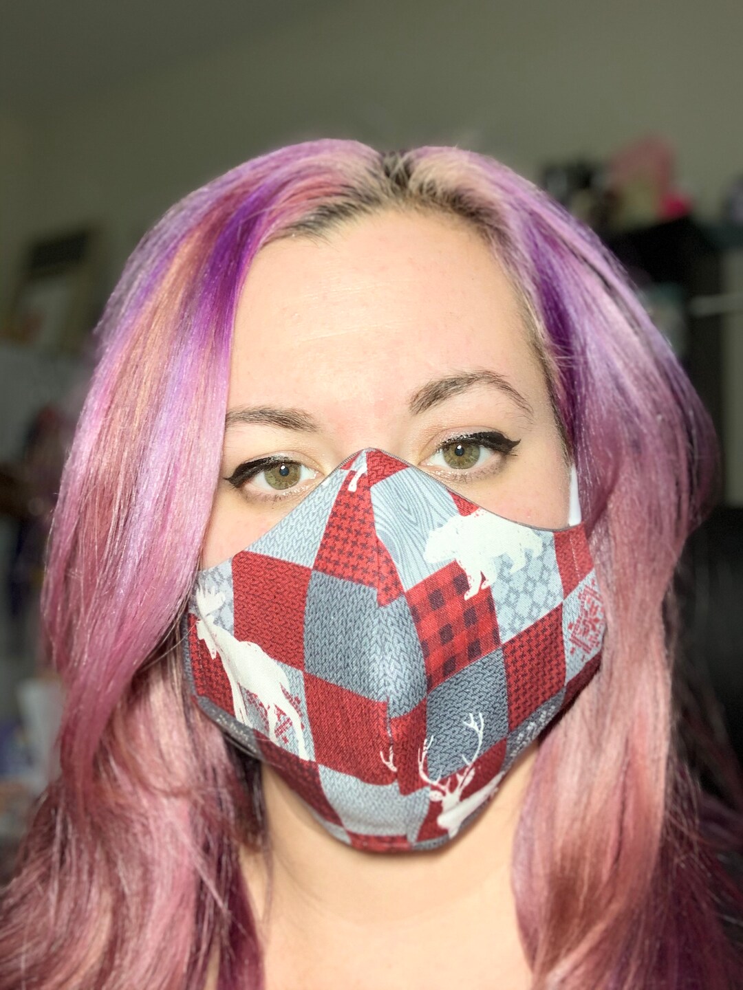 Wilderness Christmas Face Mask - Etsy