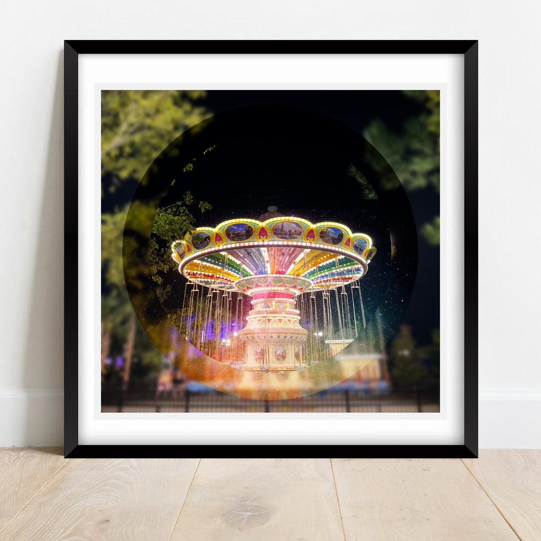 Nursery Decor, Nursery Wall Art, Merry Go Round Print, Carnival Print ...