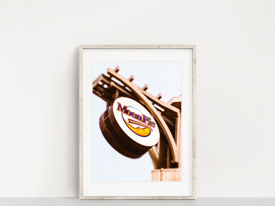 Mobile Alabama Moon Pie Sign Print: Southern Wall Art - Etsy
