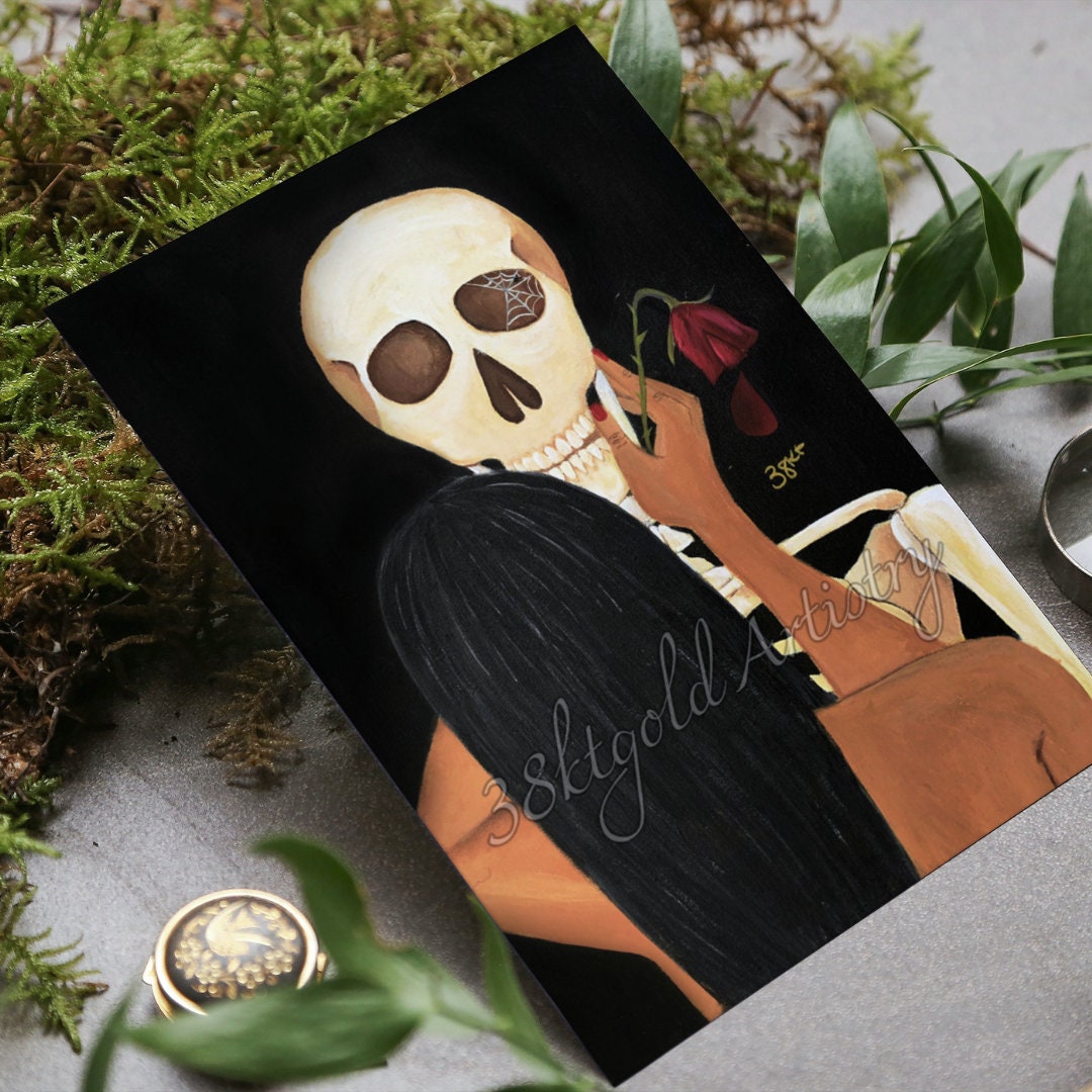 Wasted Love skeleton Lover Dead Rose Broken Heart Breakup - Etsy